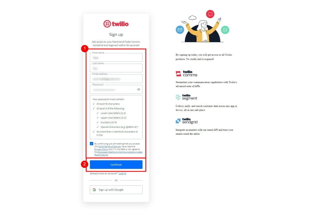 Set up Twilio Account | Send Text Message Notifications - Garage Invoice